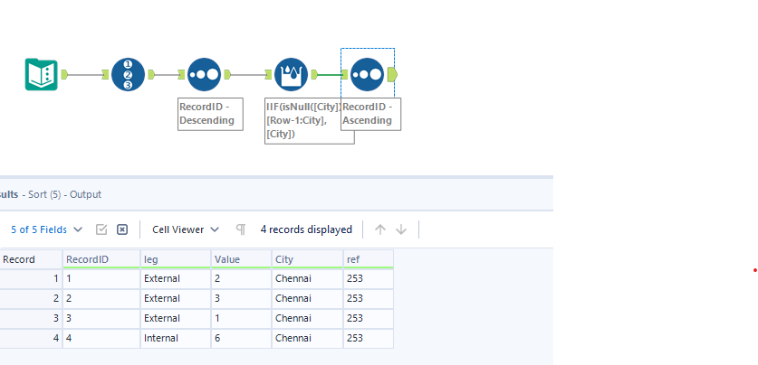 Empty rows filling using other reference coloum - Alteryx Community
