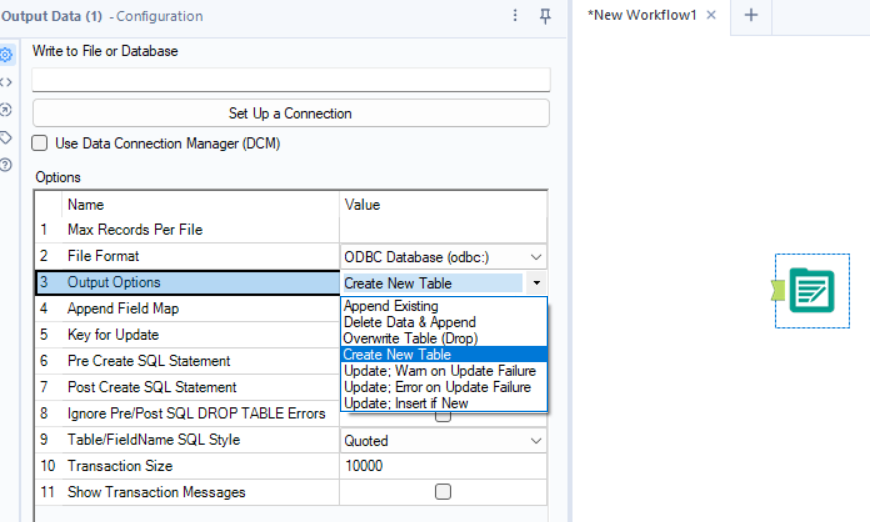 SQL table connection through output Tool - Alteryx Community