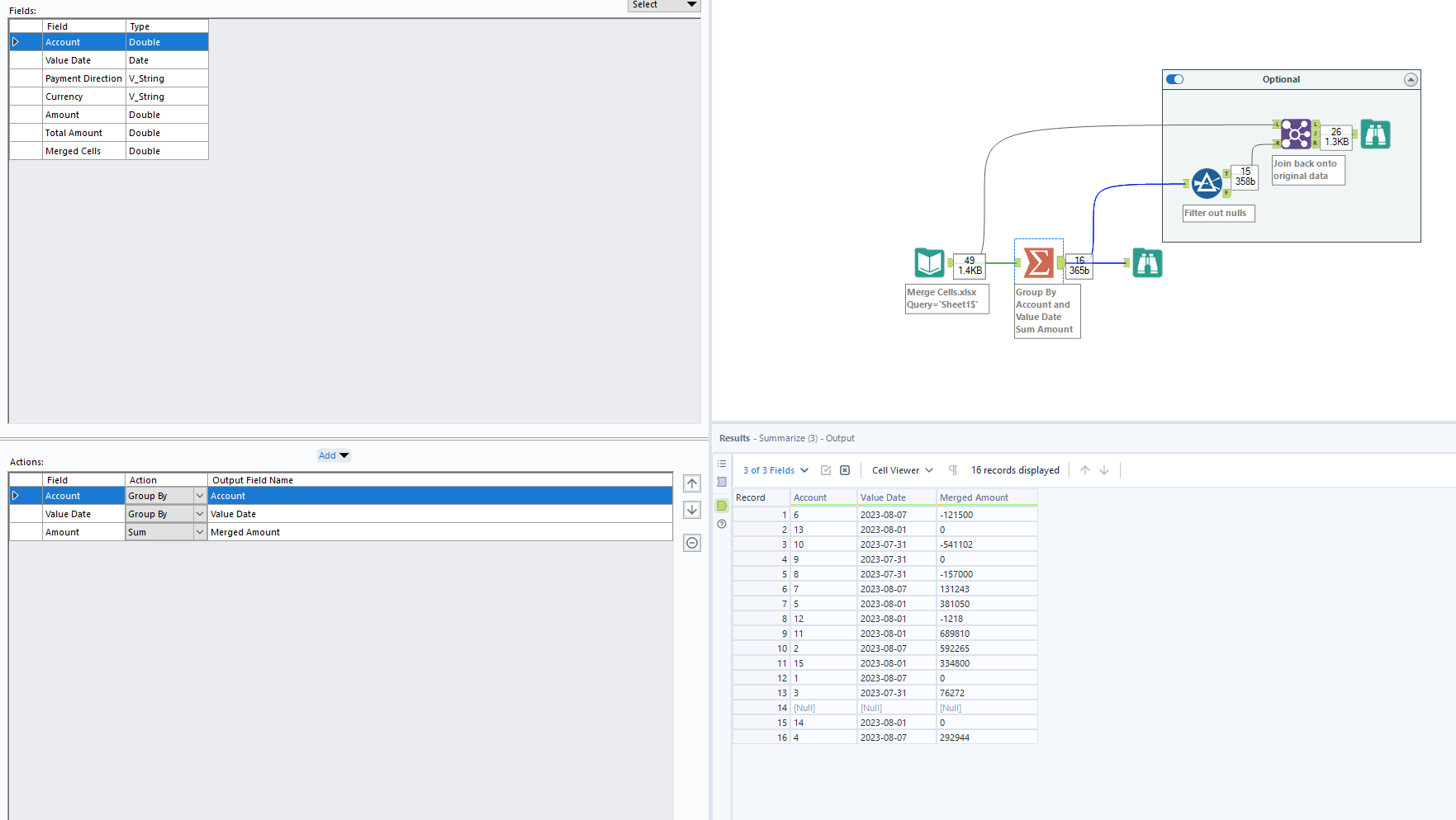Solved: Merge scramble data - Alteryx Community