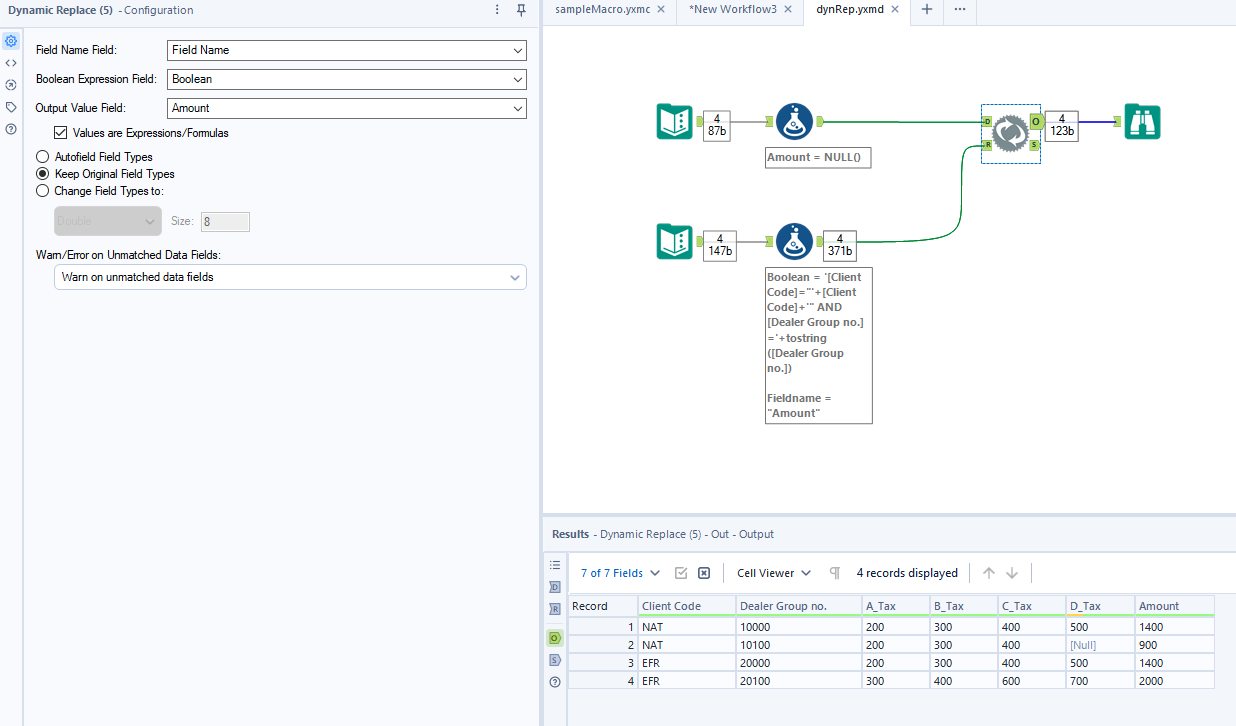 Solved: Total amount using the saved expression - Alteryx Community