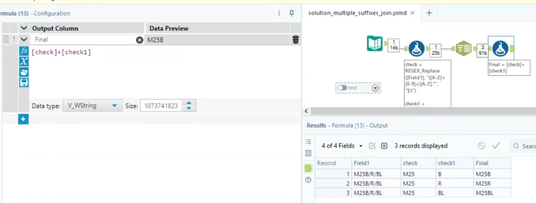 Solved: Issue with Multiple Suffixes on Joins - Alteryx Community