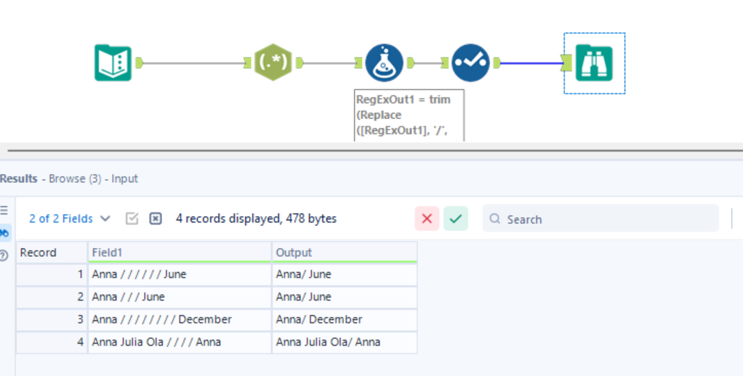 Solved: Regex replace multiplied delimiters - Alteryx Community