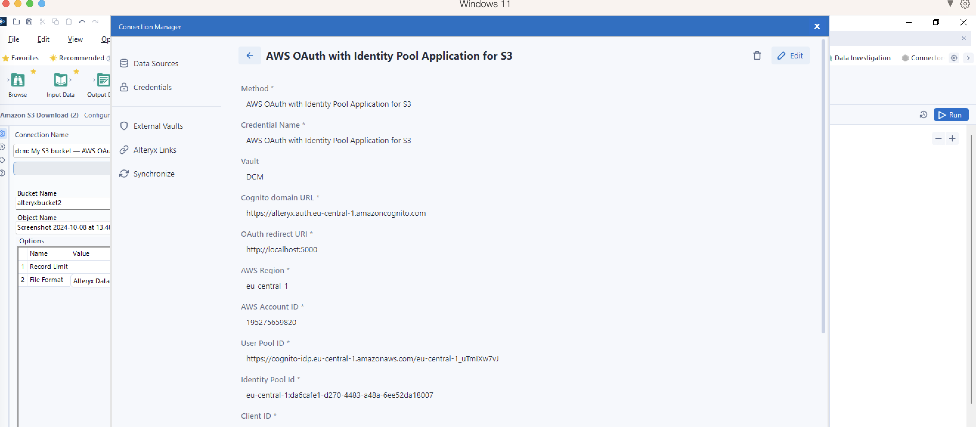 Access S3 data with temporary credentials using AW... - Alteryx Community