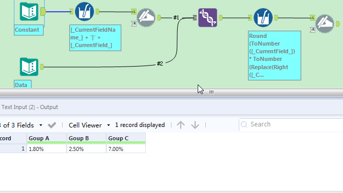 Solved How To Multiply To Multiple Columns In One Table Alteryx Community