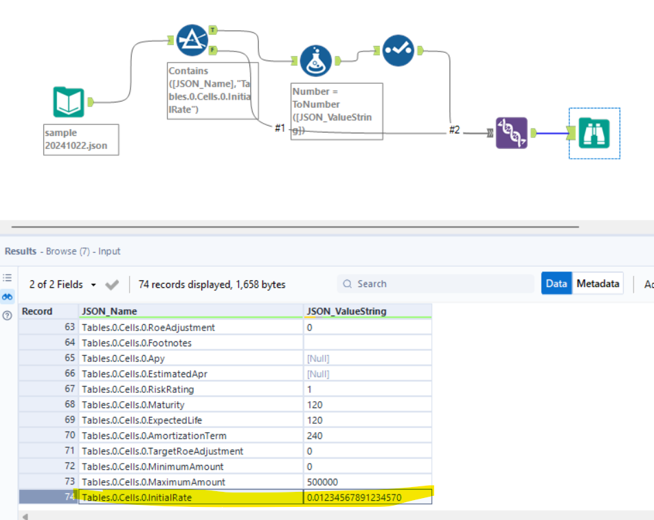 JSON Input Rounding Decimal - Alteryx Community
