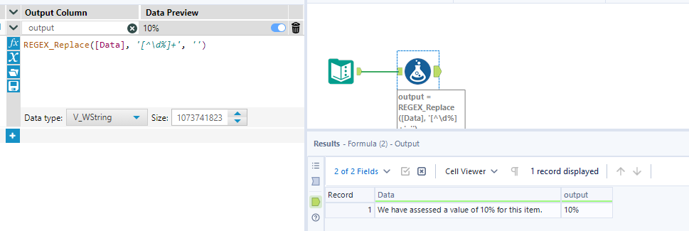 Solved: Extract number from the middle of a sentence - Alteryx Community