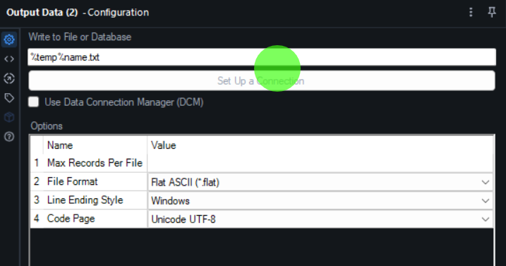 Solved: Writing output to a "CSV" file with a line termina... - Alteryx Community