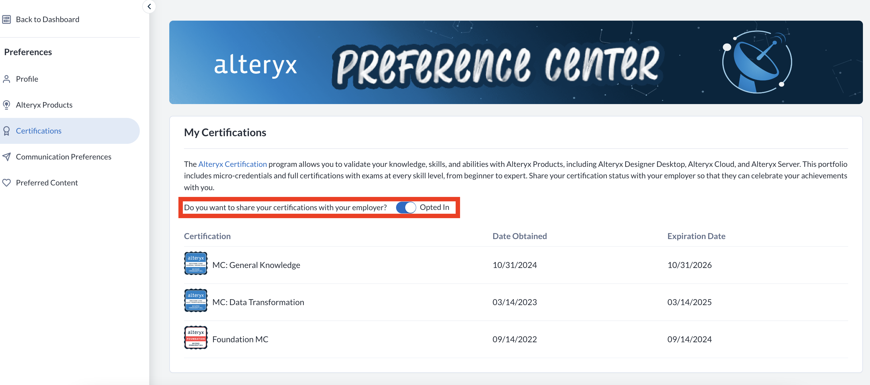 Certification FAQs - Alteryx Community