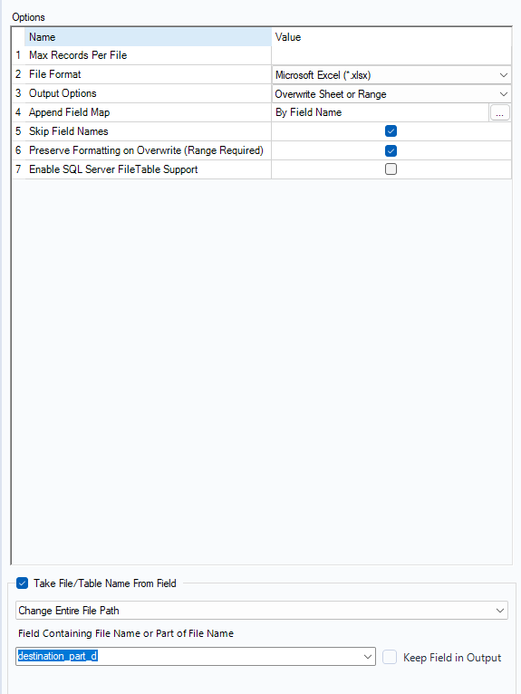 Error When Outputting Data To Multiple Files Alteryx Community