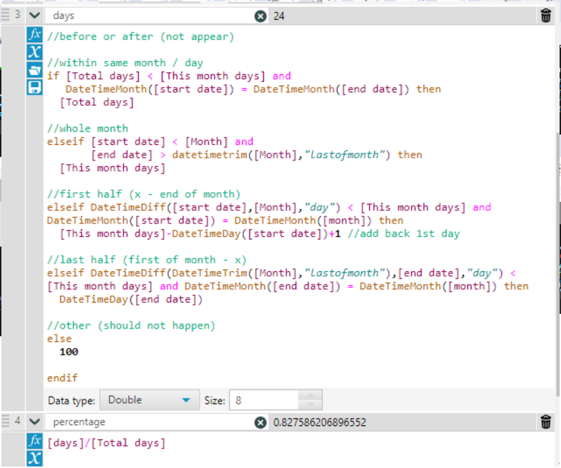 Solved: Splitting a date range into percentages per month. - Alteryx Community