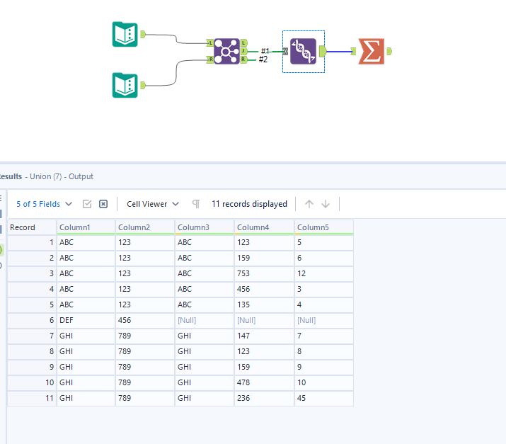 Solved: Display all results of my vlookup - Alteryx Community