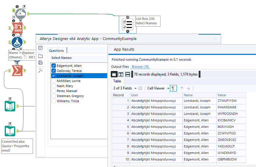 Solved: Results based on dropdown - Alteryx Community