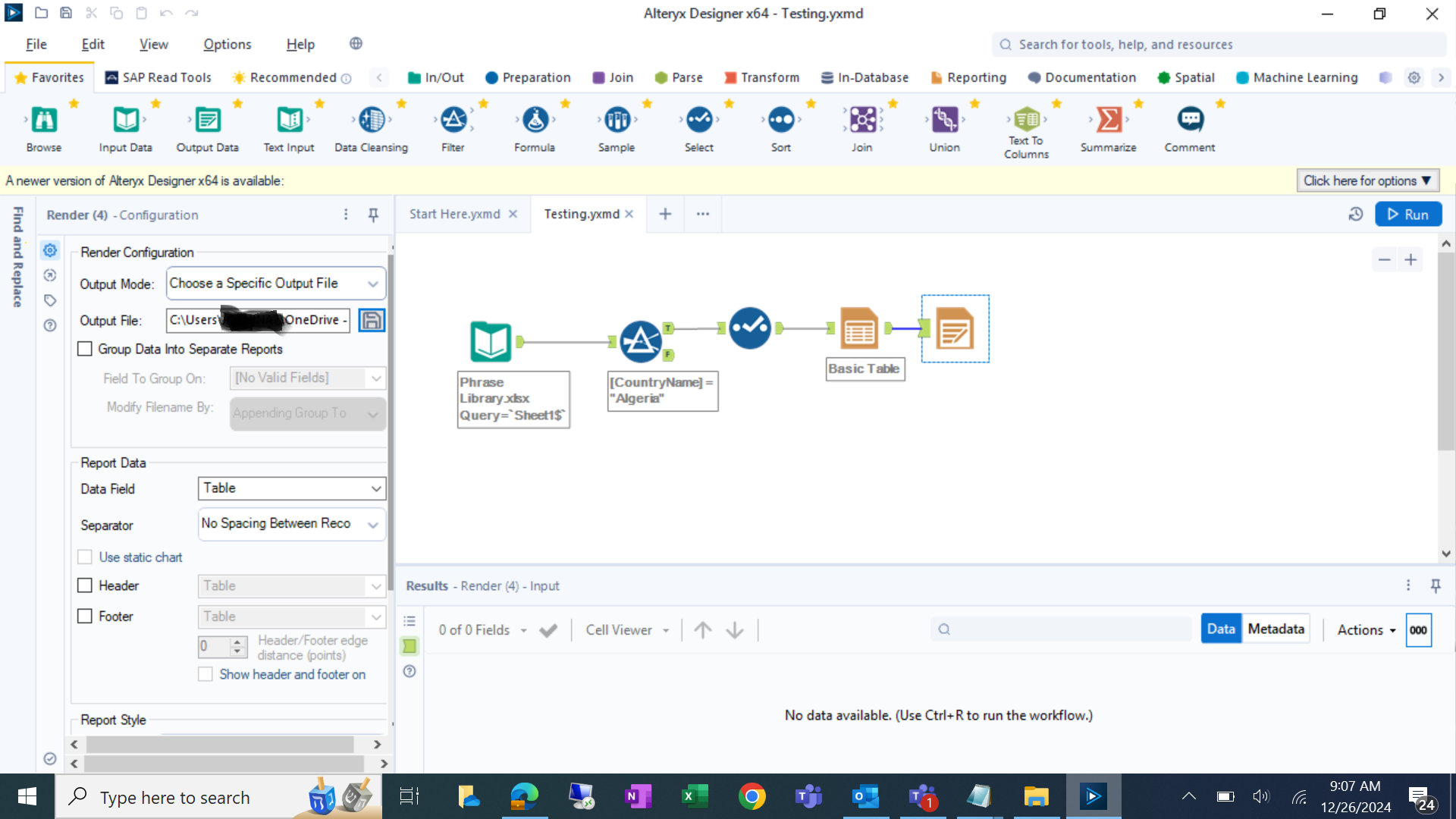 Solved: Render Tool not displaying Arabic language data pr... - Alteryx Community