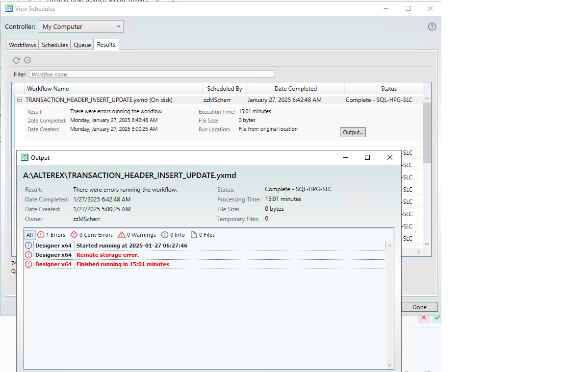Alteryx automation Desktop (Scheduling) - Alteryx Community