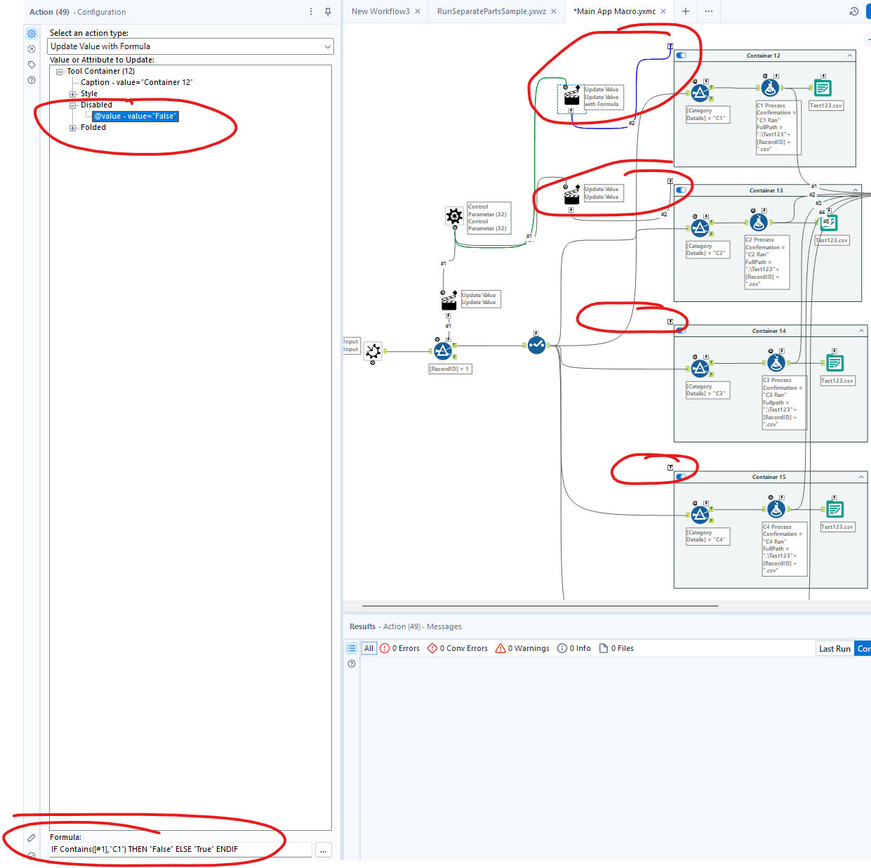 Solved: How to run just one part of the workflow at a time... - Alteryx Community