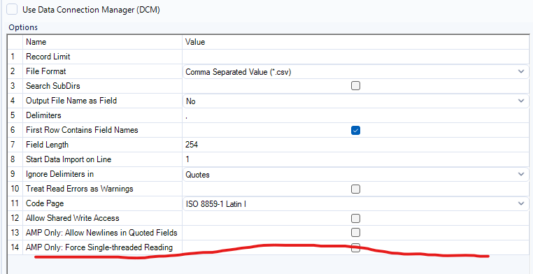 Solved: csv cannot be read multi-threaded - Alteryx Community