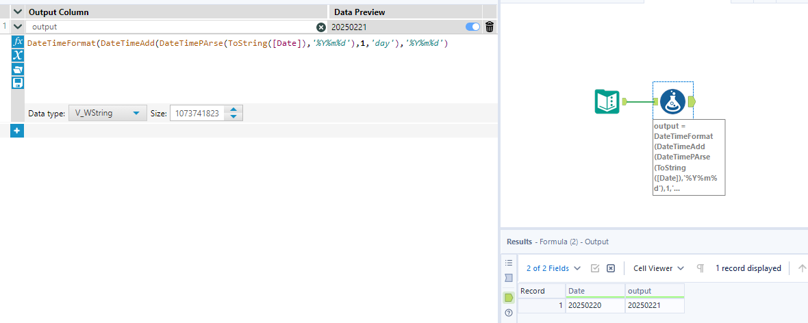Solved: Formula that equals today's date plus 1 - Alteryx Community