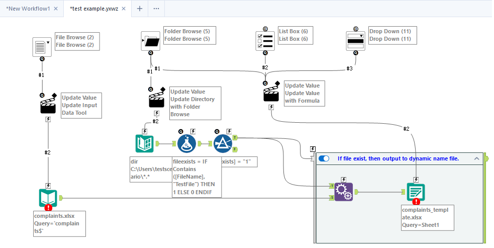 Solved: Determine if File Exists then execute rest of work... - Alteryx Community