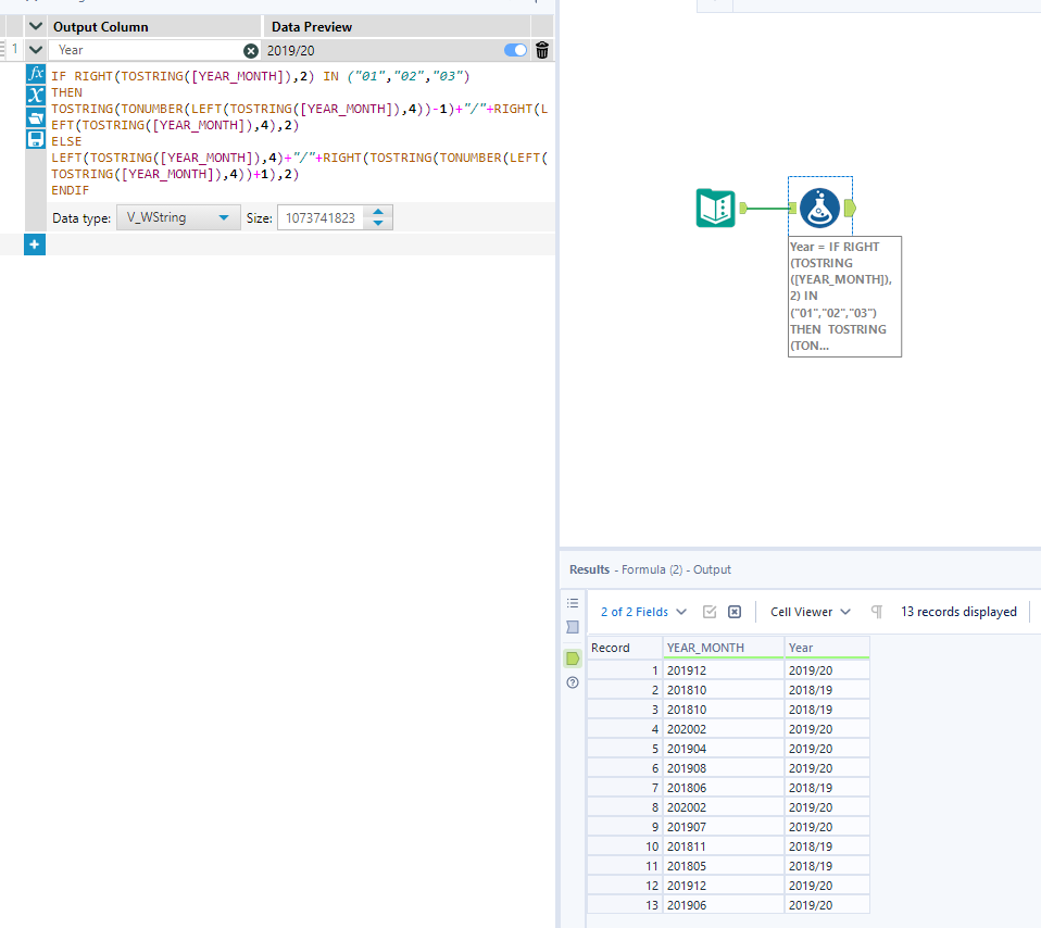 Solved: Create a new column for YEARS - Alteryx Community
