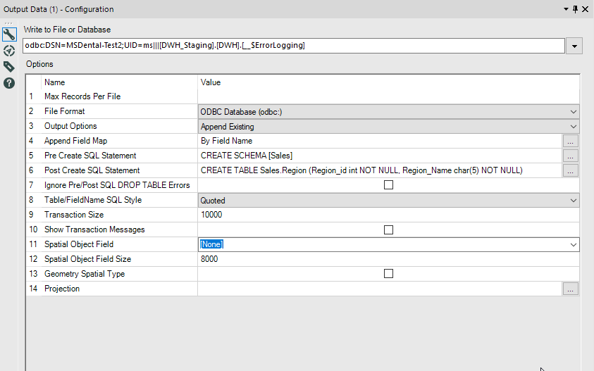 Solved: Create Schema in Pre Ceate SQL Statement don´t wor... - Alteryx ...