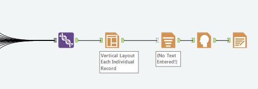 Solved: Reporting Text Tool Not Working - Alteryx Community