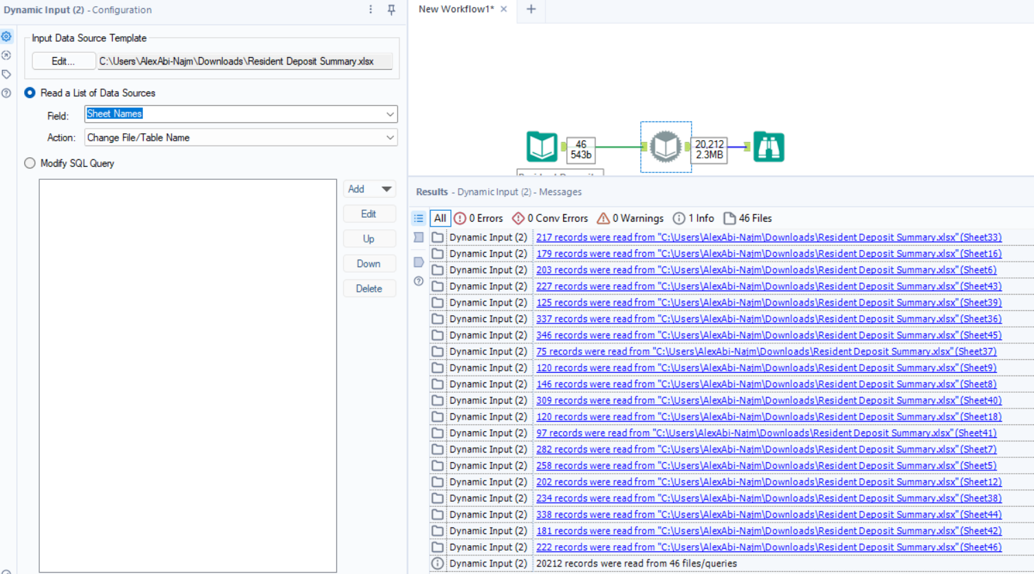 Multi Sheet Data Display Issue - Alteryx Community