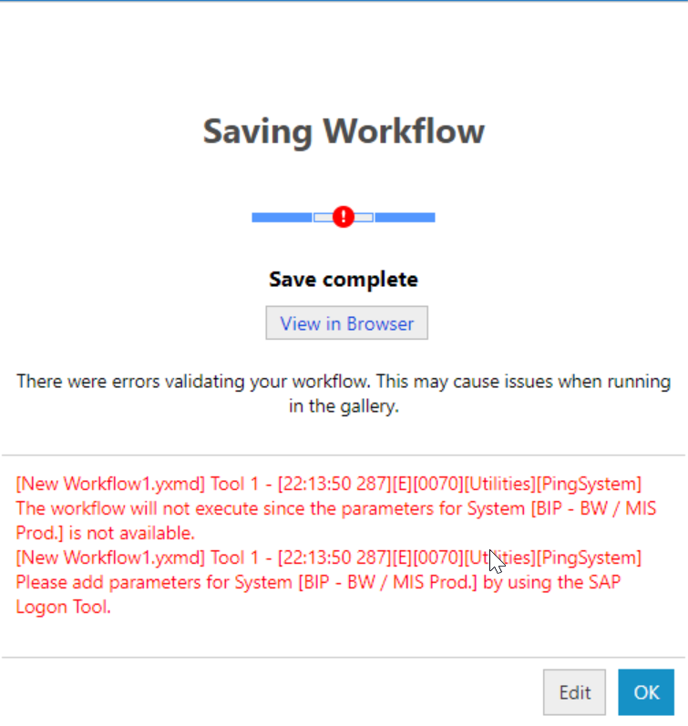 DVW Analytics: Error when create a COW with SAP LO... - Alteryx Community
