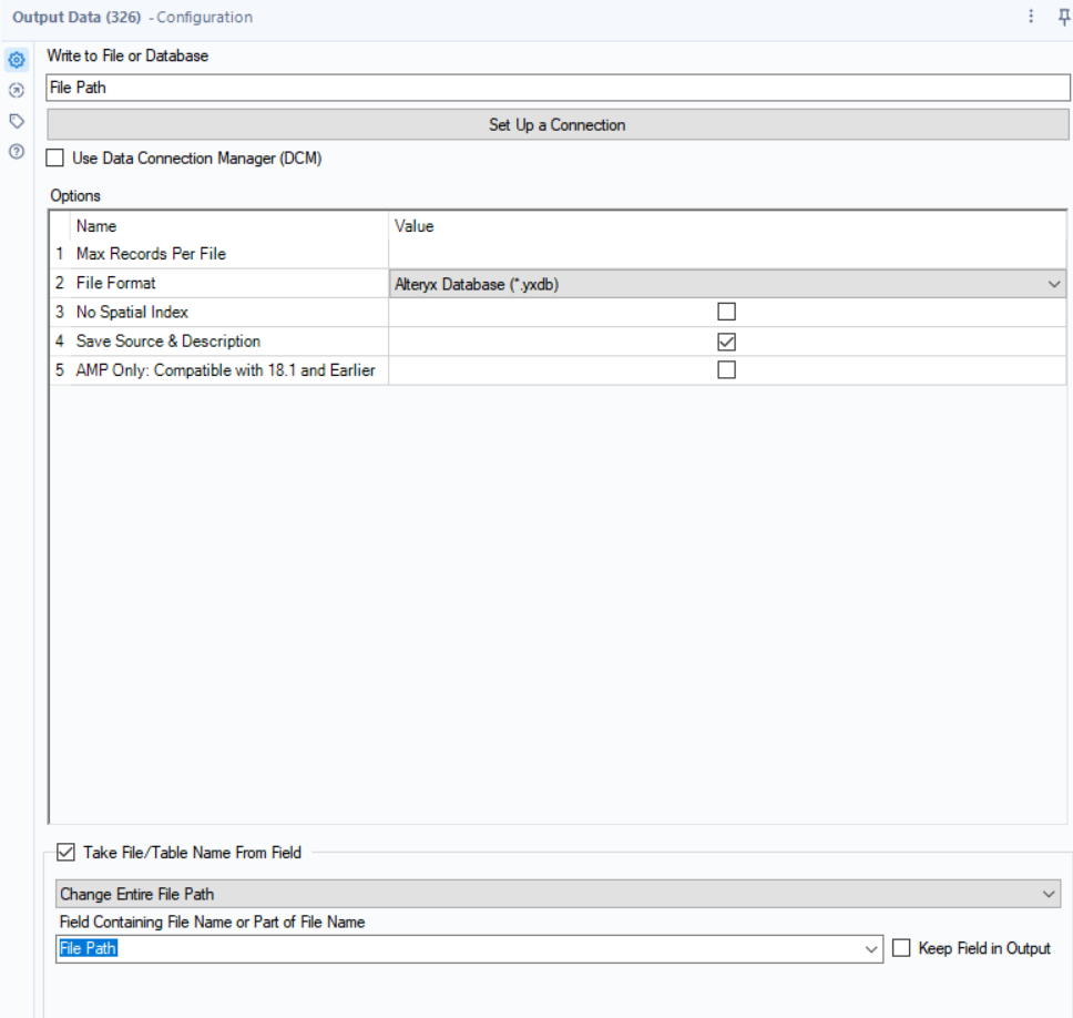 Solved: File path saved as .csv but output type set as .yx... - Alteryx Community