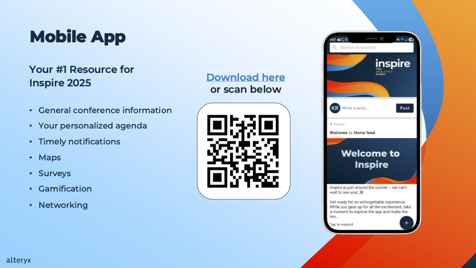 Download the Mobile App for Inspire 2025 - Alteryx Community