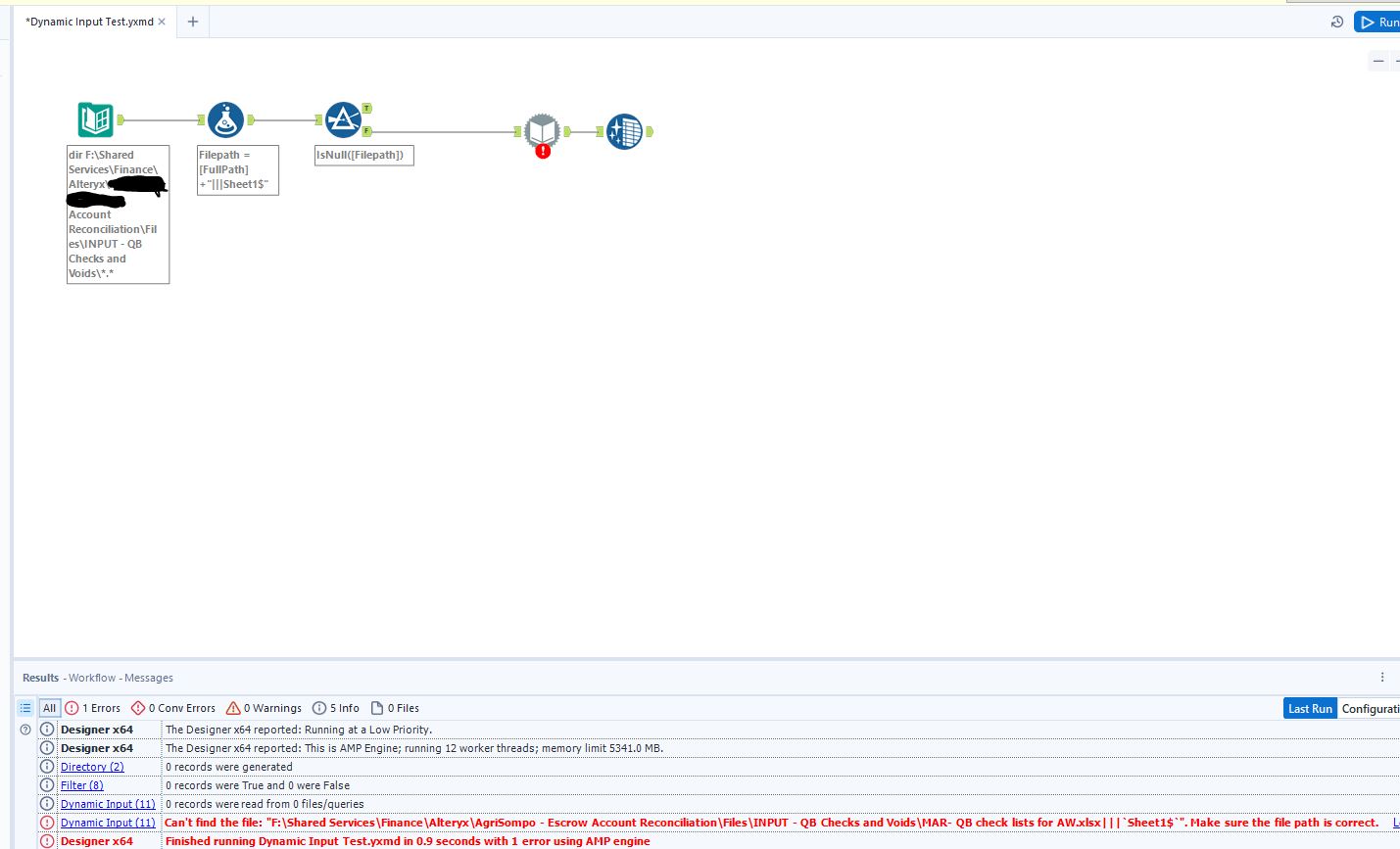 How to keep a dynamic input tool from erroring out... - Alteryx Community