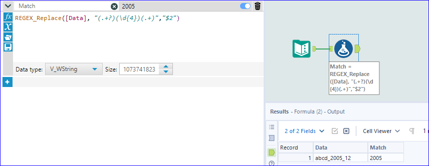 Solved Regex Replace To Return The Match Instead Of Repla Alteryx