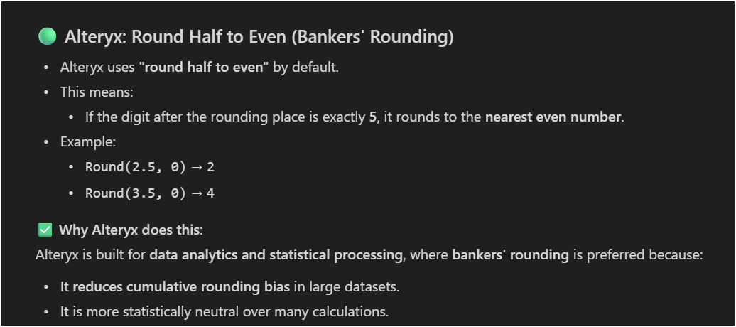 Rounding decimal issues, truncation - Alteryx Community