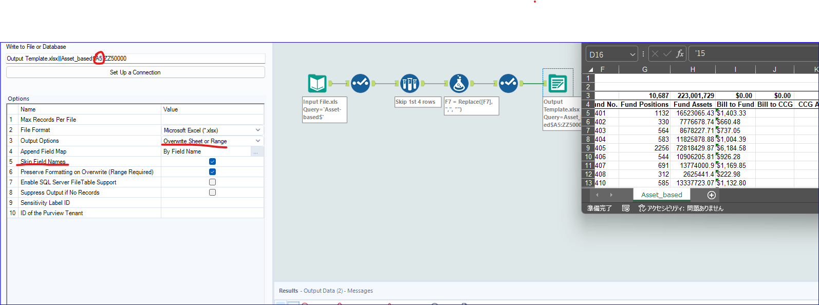 Solved: How do I set output to skip the first 3 rows on a ... - Alteryx Community