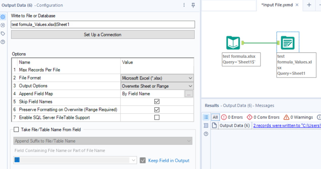 Alteryx removing Excel sheet formatting - Alteryx Community