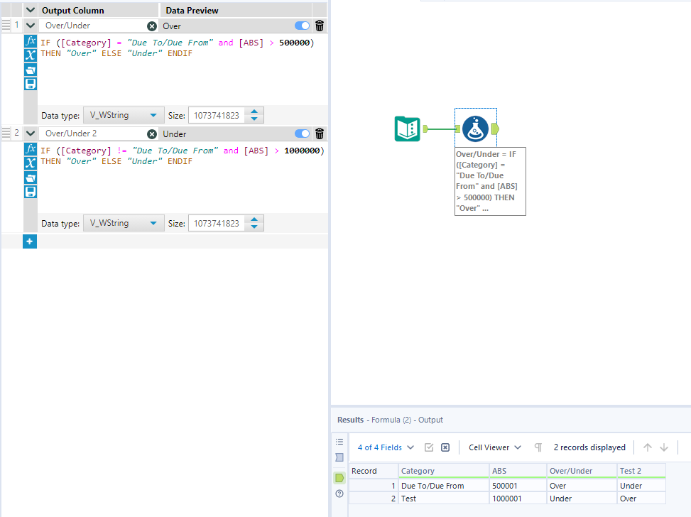 Solved: Formula issue when using 'not equal to' - Alteryx Community