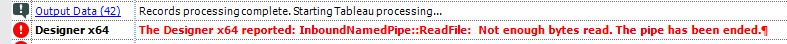 Solved: Error when output to .hyper - Alteryx Community