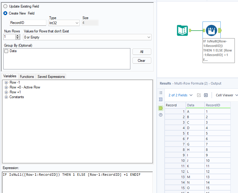 Solved: record ID Tool issue - Alteryx Community