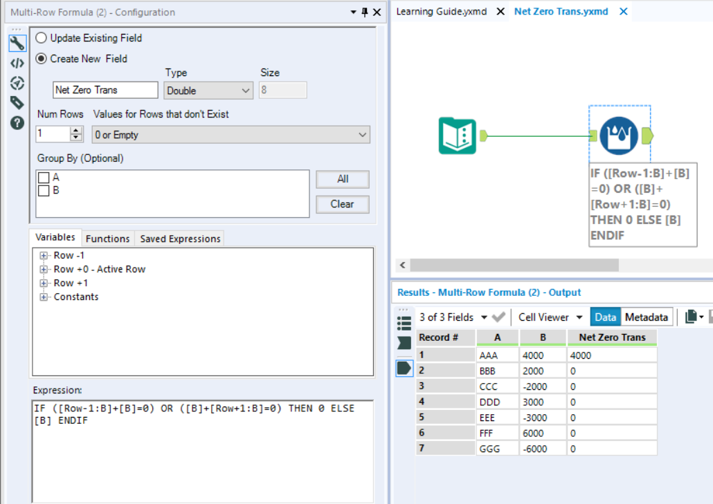 Solved: Subtraction from cell above - Alteryx Community