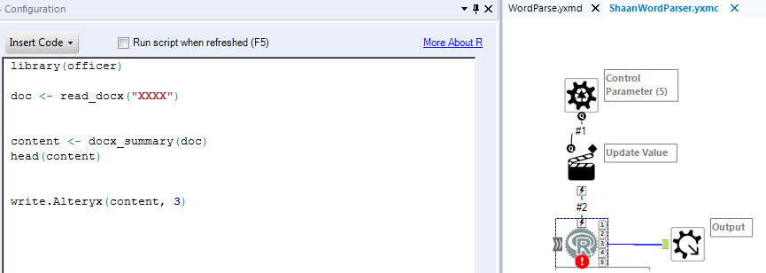 Solved: How to use R and Python to Parse Word Documents - Alteryx Community