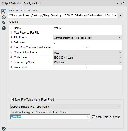 Solved Output In Csv Excel And Split Data In Columns Alteryx Community