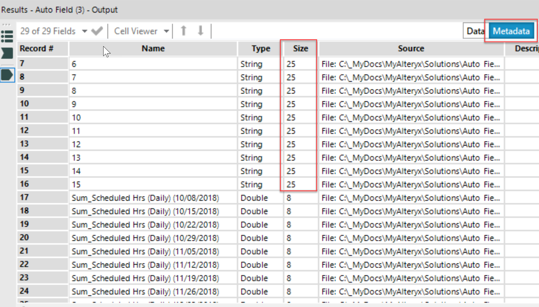 Solved: Auto Field Tool - Alteryx Community