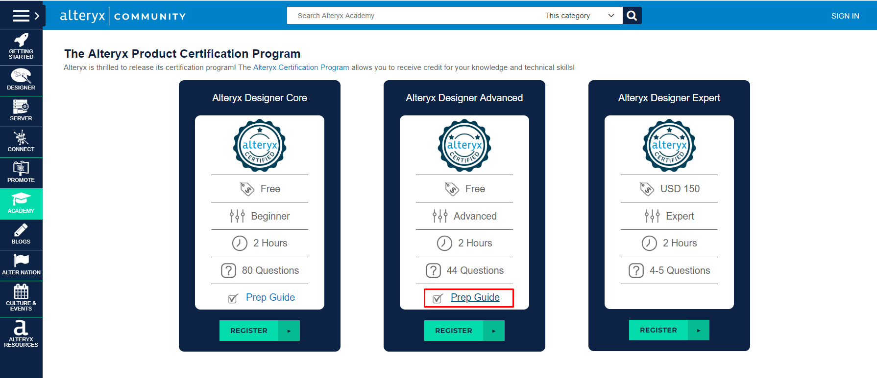 Solved: Alteryx Advanced Certification - Alteryx Community