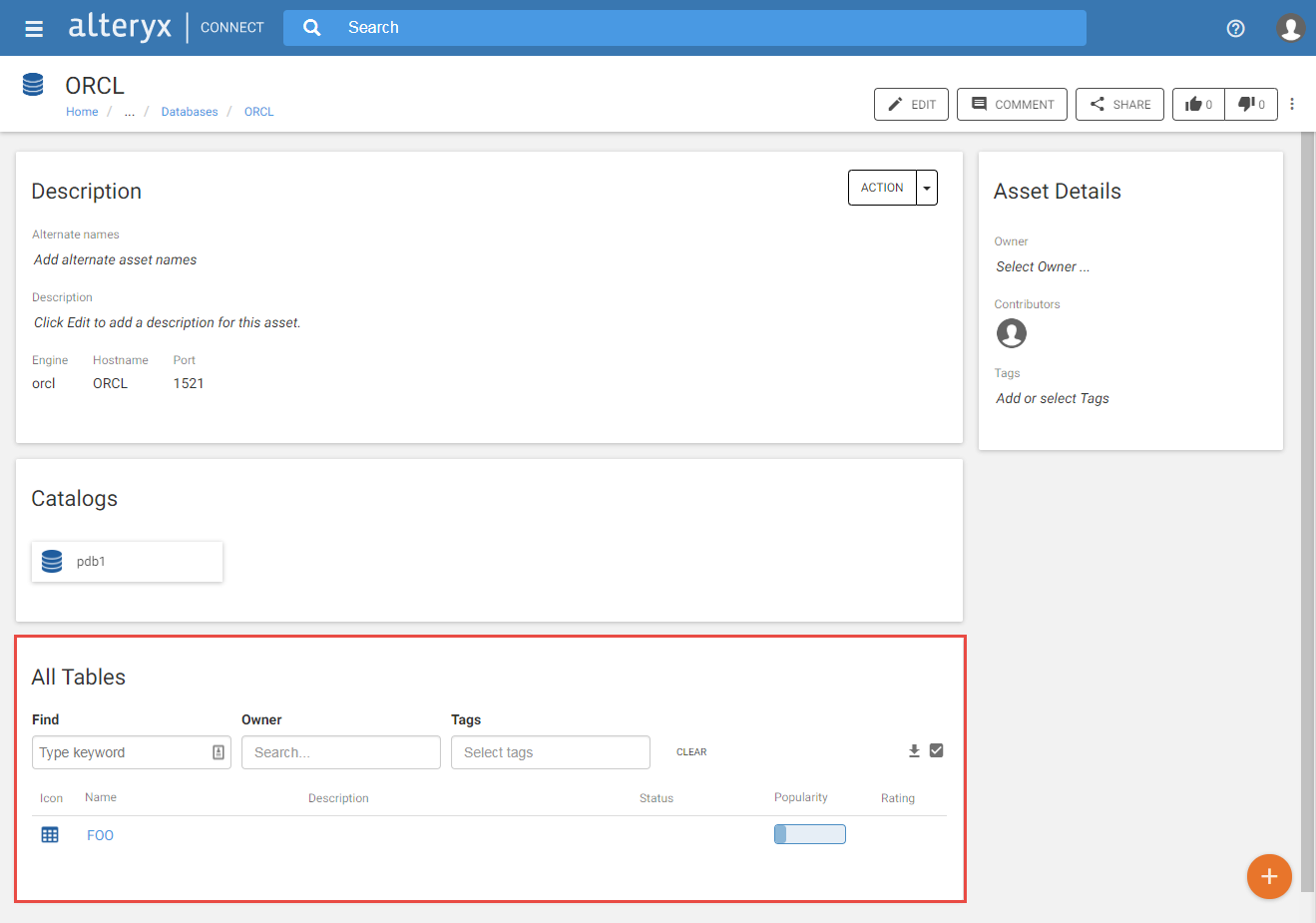 Loading Oracle Metadata to Connect - Alteryx Community