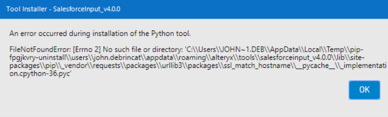 Solved: Sorry - NooB Question - Installing SFDC Connectors - Alteryx Community