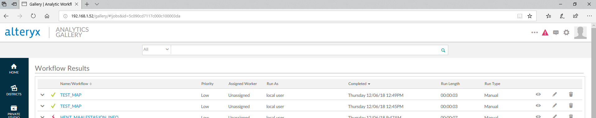 Job Status: Running - Even if workflow status comp... - Alteryx Community