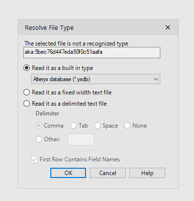 There was an unknown error executing the applicati... - Alteryx Community