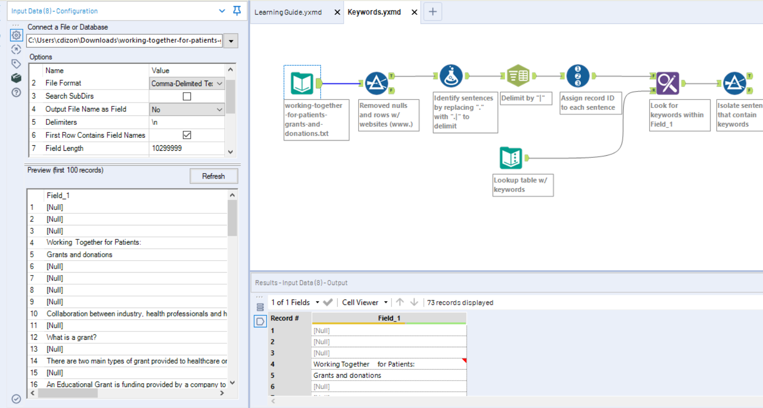 Solved: Using Alteryx for text document analysis - Alteryx Community