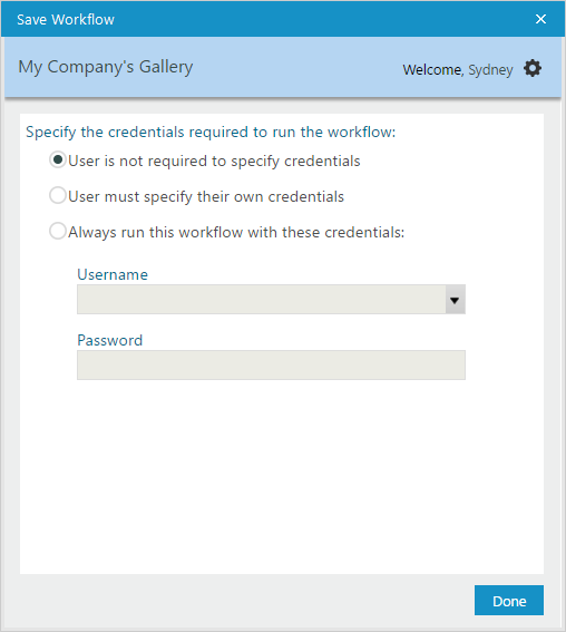 Alteryx Gallery - Workflow Credentials (in terms o... - Alteryx Community