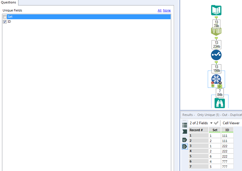 Solved: Combine Unique Values of a set - Alteryx Community