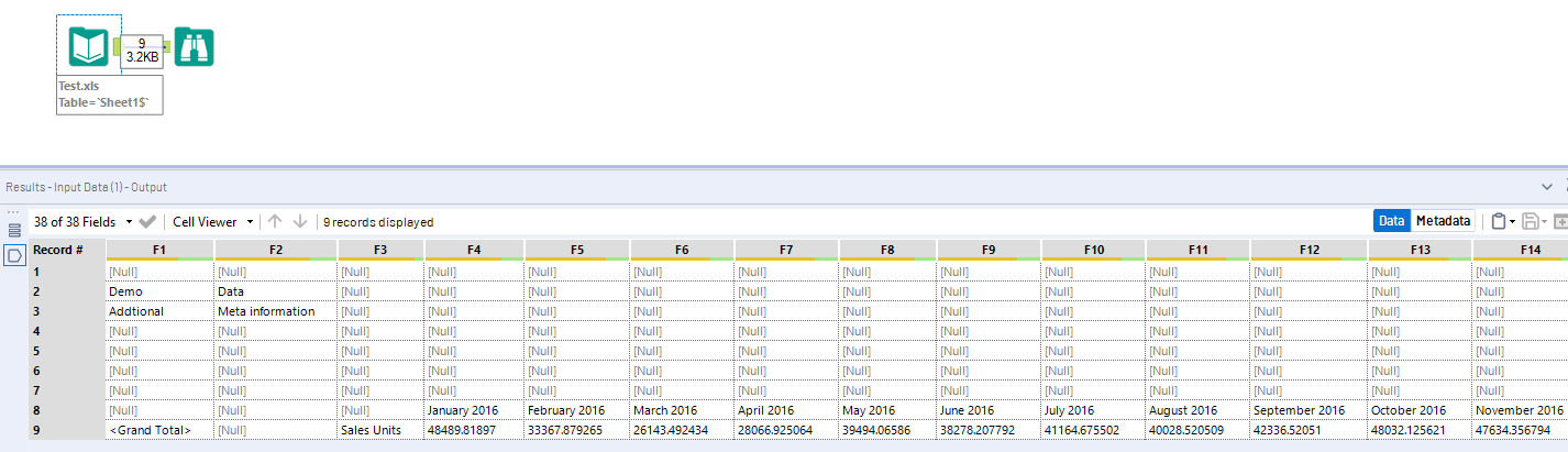 Solved Problem Parsing Values From An Xls Microsoft Exce Alteryx 8834
